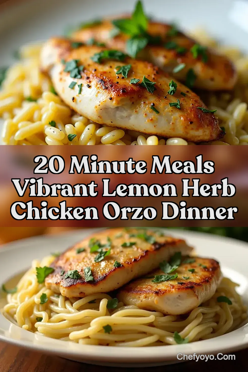 20 Minute Meals Lemon Herb Chicken Orzo Ready Steady Cook