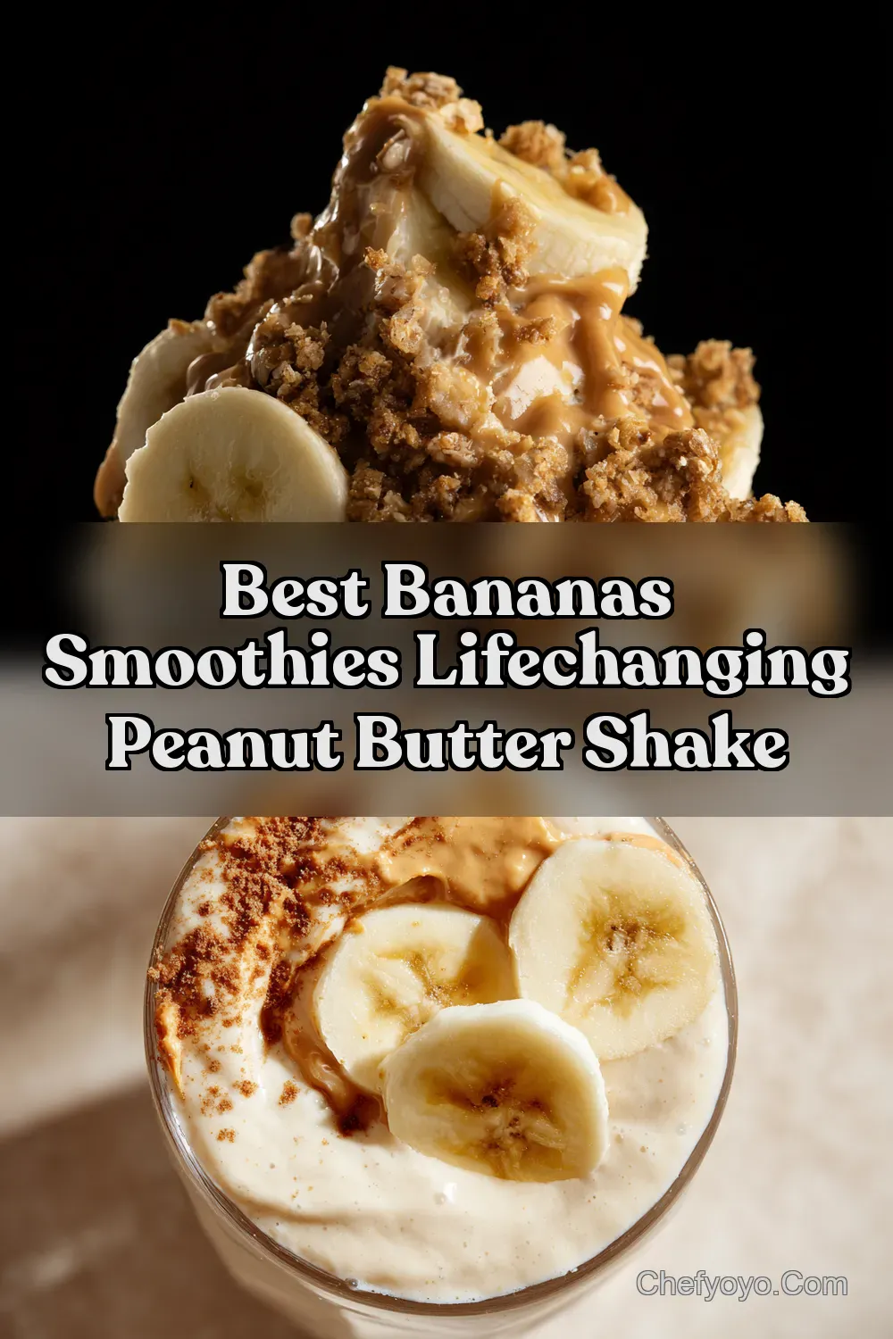 Peanut Butter Banana Shake My GoTo Bliss Shake - ChefYoyo