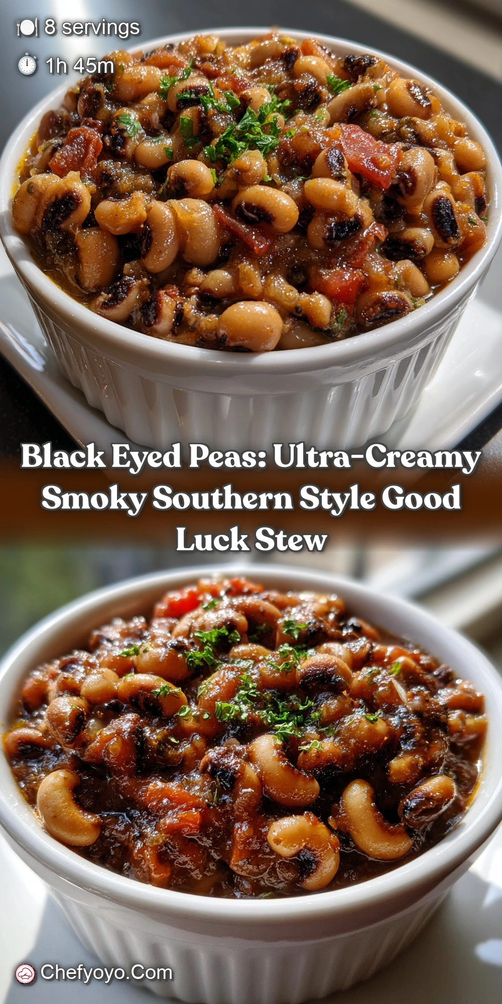 Black Eyed Peas: Smoky Southern Style Good Luck Stew