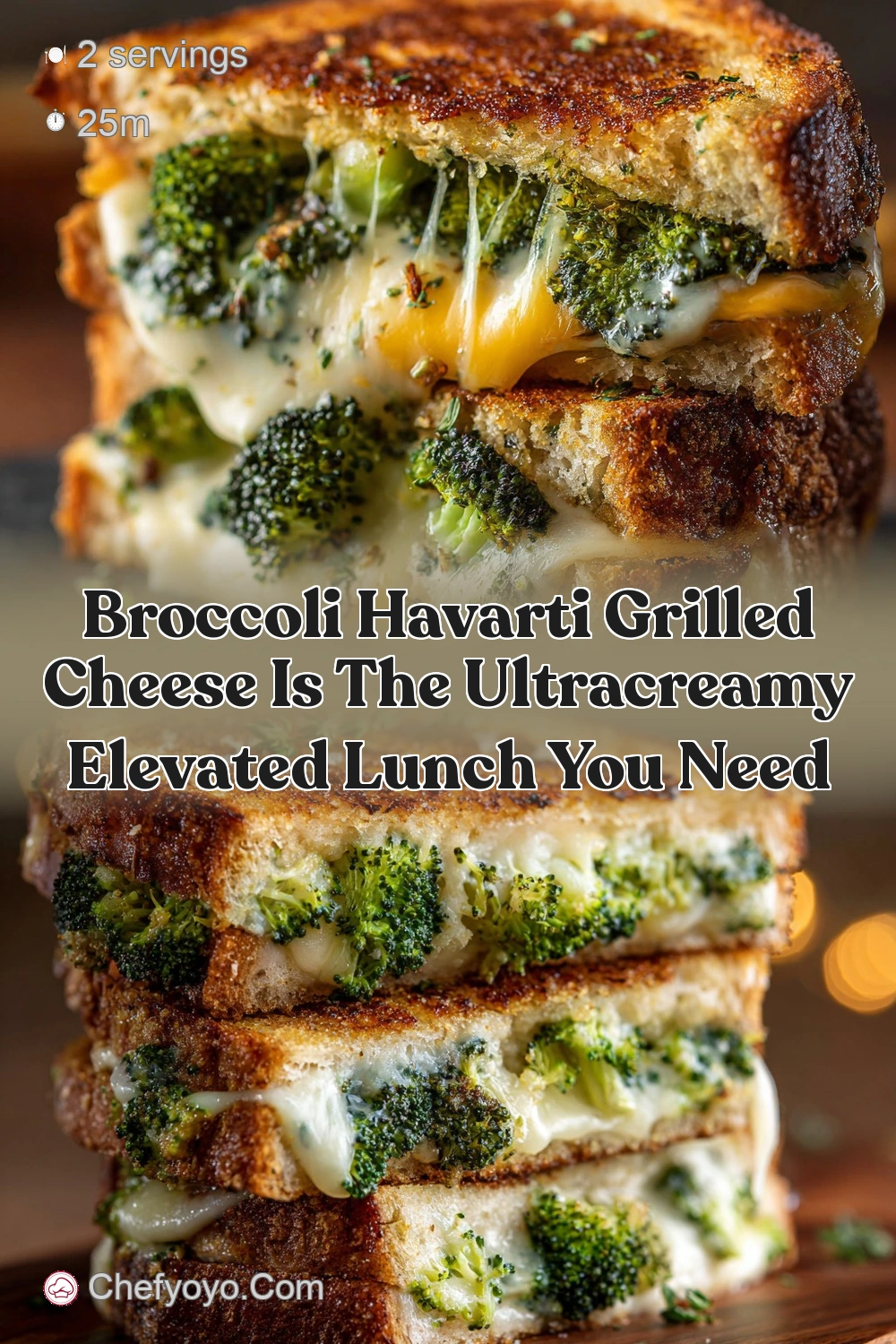 Broccoli Havarti Grilled Cheese Ultimate Elevated Lunch…