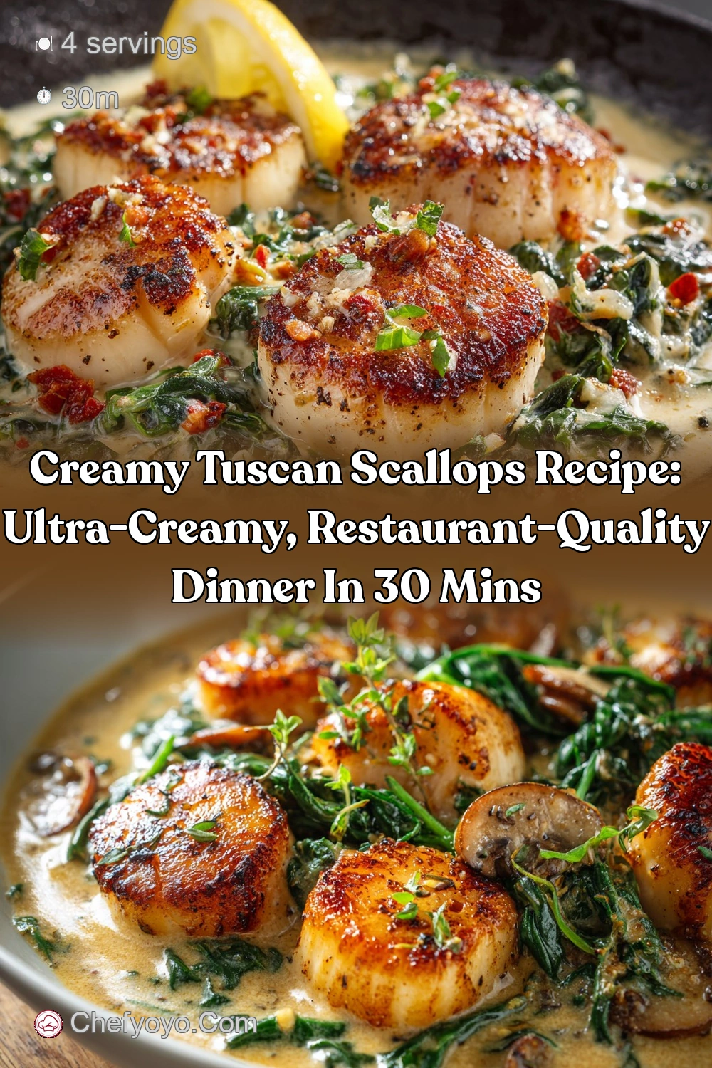 Creamy Tuscan Scallops Recipe: Restaurant-Quality in 30…