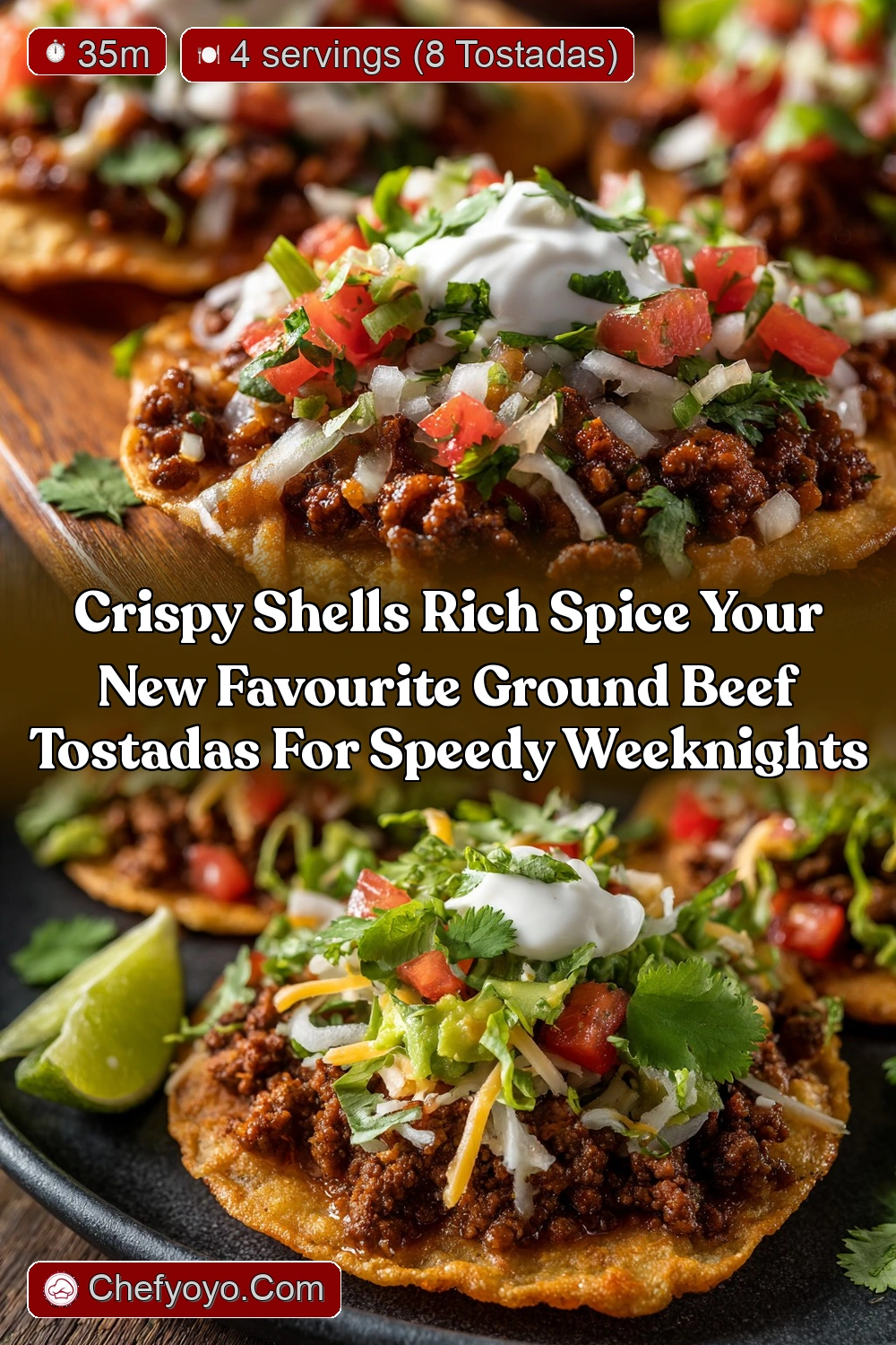 Crunchy Comfort Speedy Ground Beef Tostadas for a Weeknight…