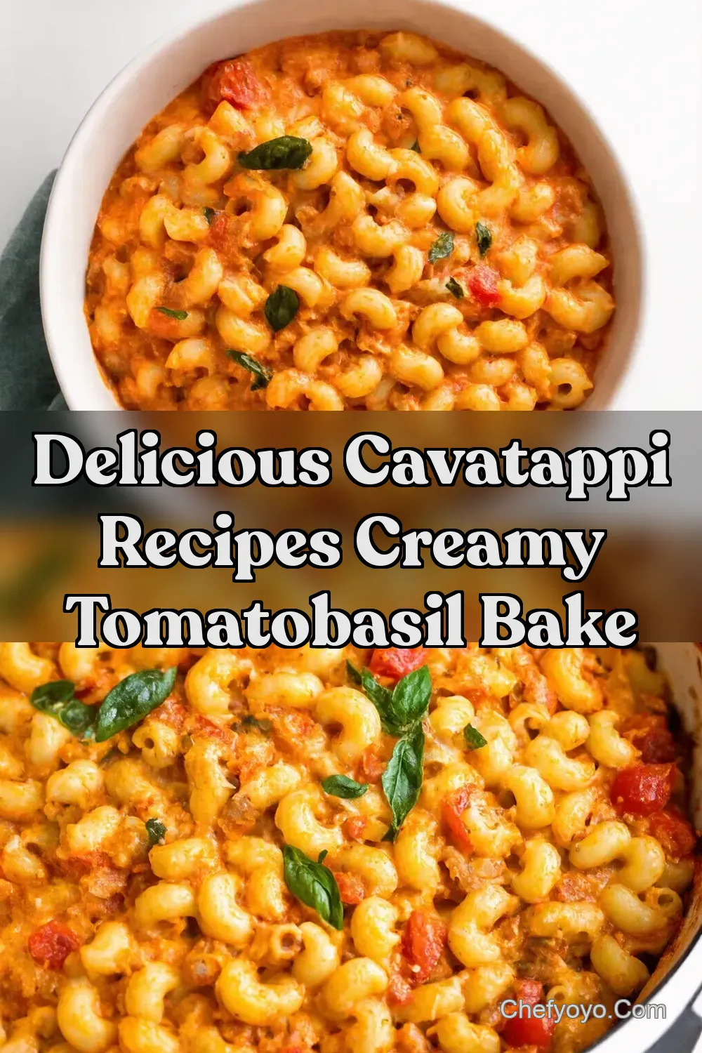 Creamy TomatoBasil Cavatappi Bake Easy Family Favorite