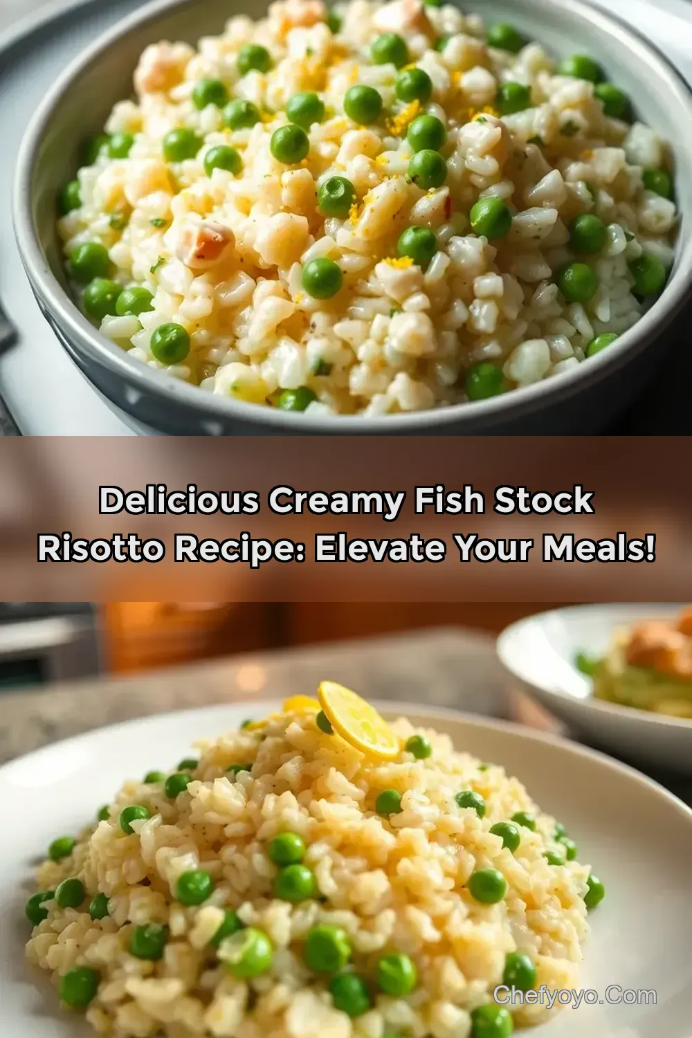 Creamy Fish Stock Risotto with Peas & Lemon Zest: A Family…