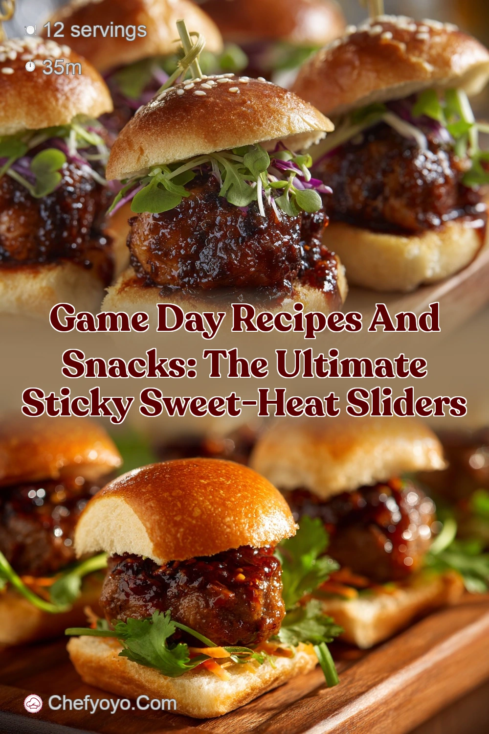 Game Day Recipes and Snacks: Sticky Sriracha Sliders (35…