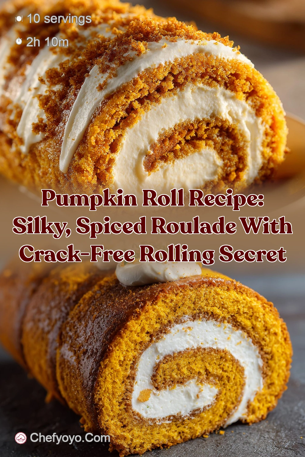 Pumpkin Roll Recipe Easy: Crack-Free Roulade with Tangy…