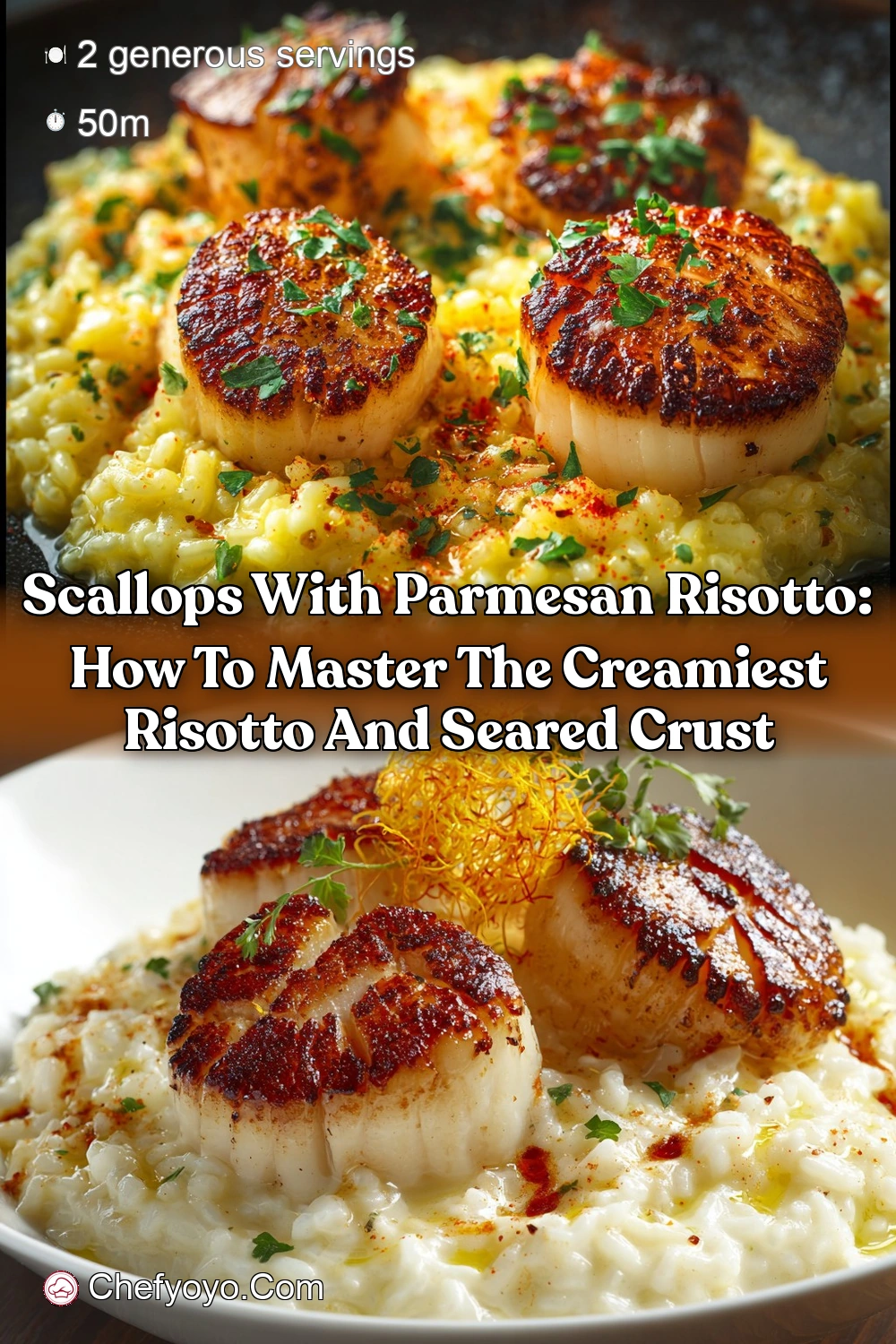 Scallops with Parmesan Risotto: Get the Perfect Sear and…