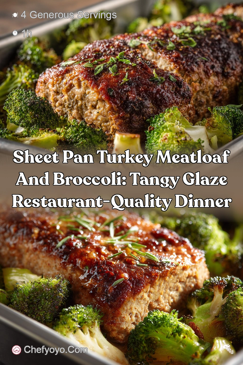 Sheet Pan Turkey Meatloaf and Broccoli: Easy Weeknight Meal…