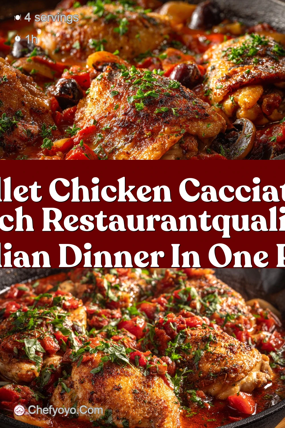 Skillet Chicken Cacciatore The Ultimate OnePan Weeknight…