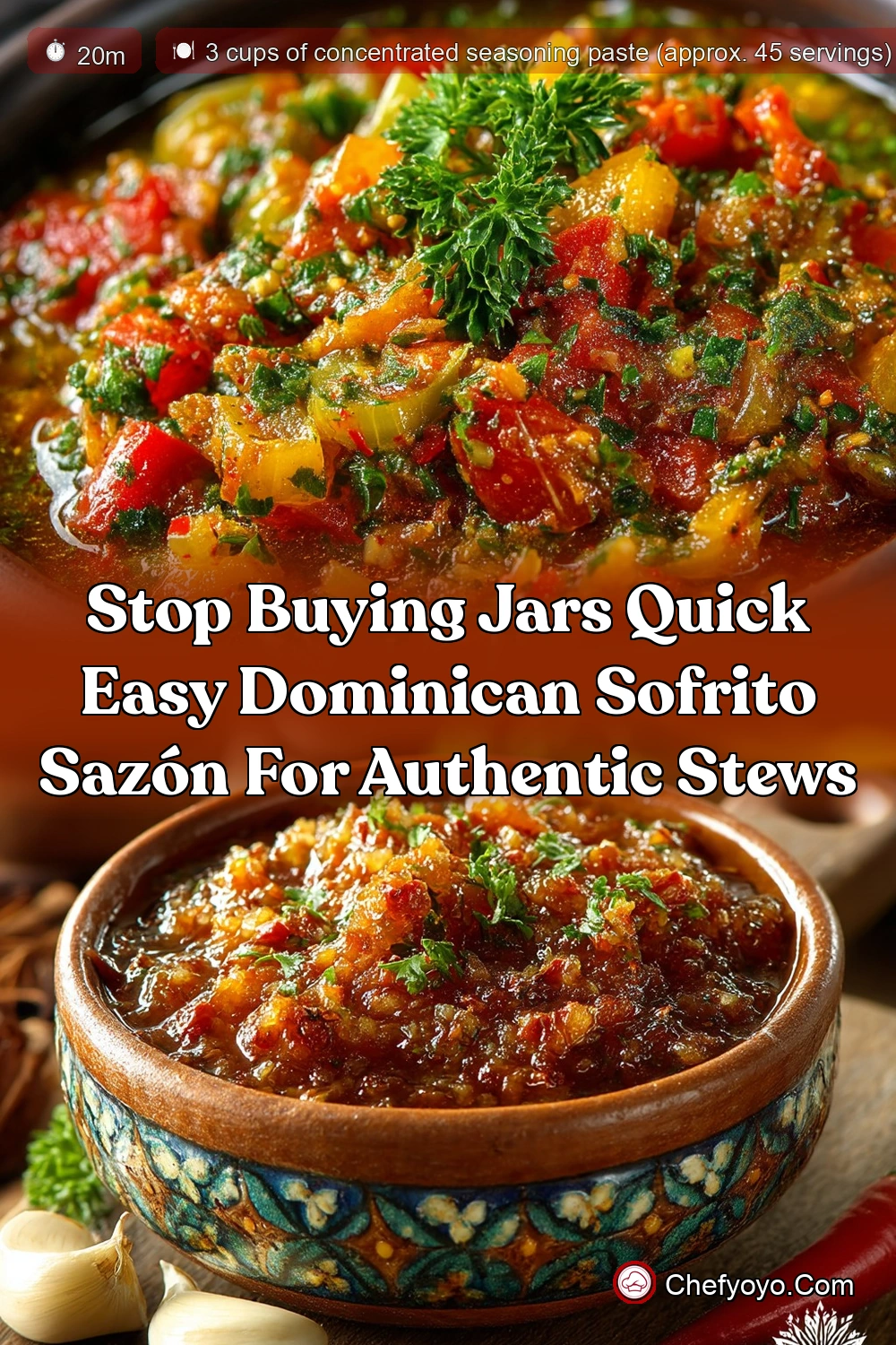 Authentic Dominican Sofrito Recipe Fresh Sazón Base for…