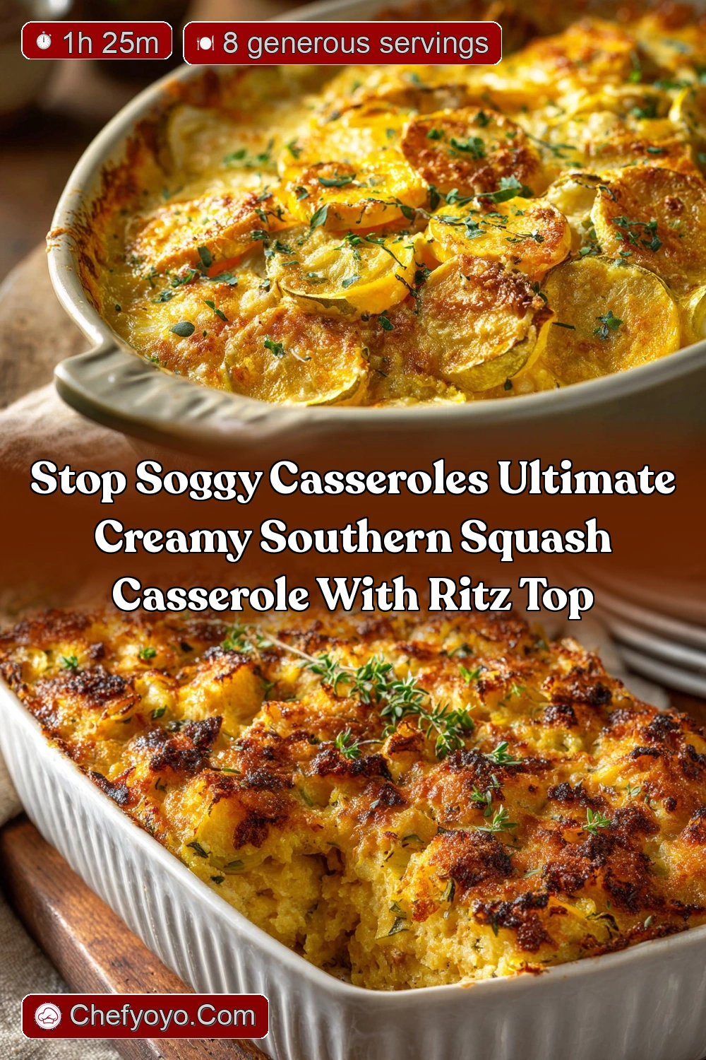 Grandmas Golden Glory Foolproof Southern Squash Casserole…