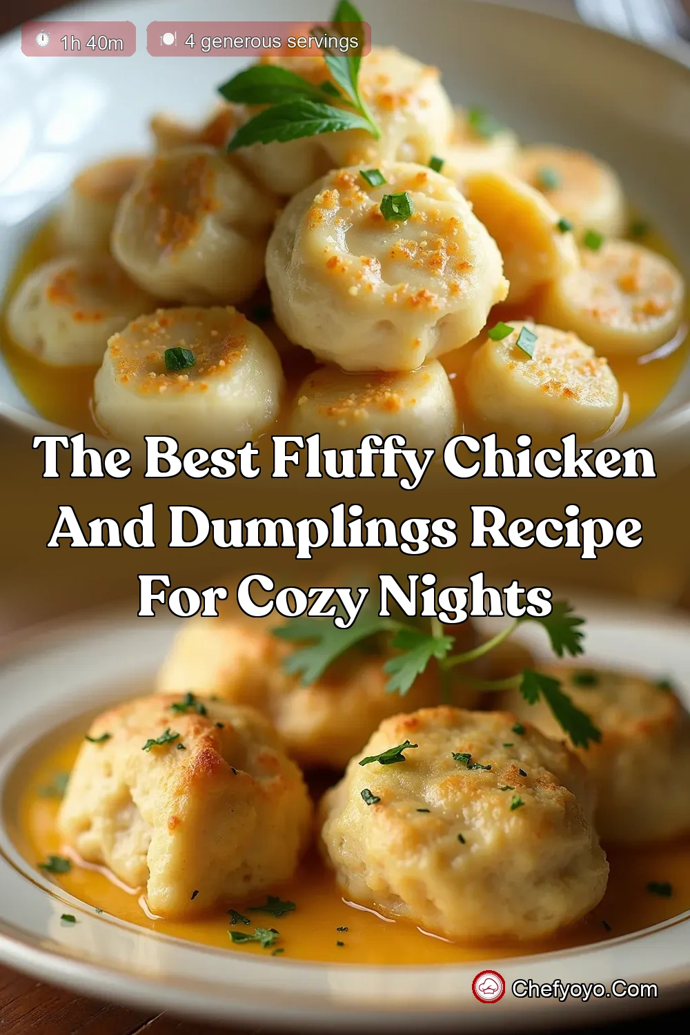 Proper British Comfort Easy Fluffy Chicken and Dumplings