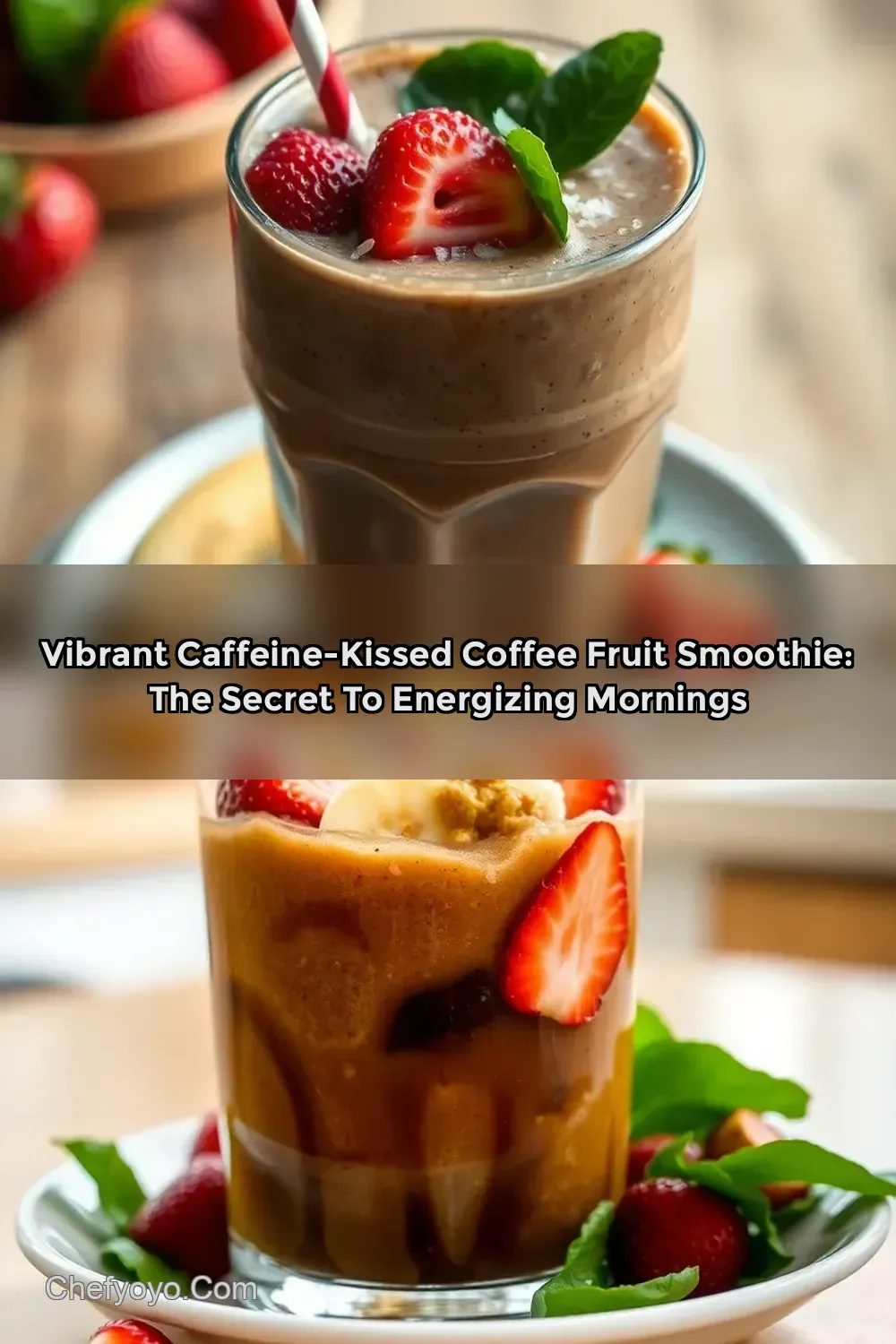 My Easy Caffeine-Kissed Coffee Fruit Smoothie Recipe