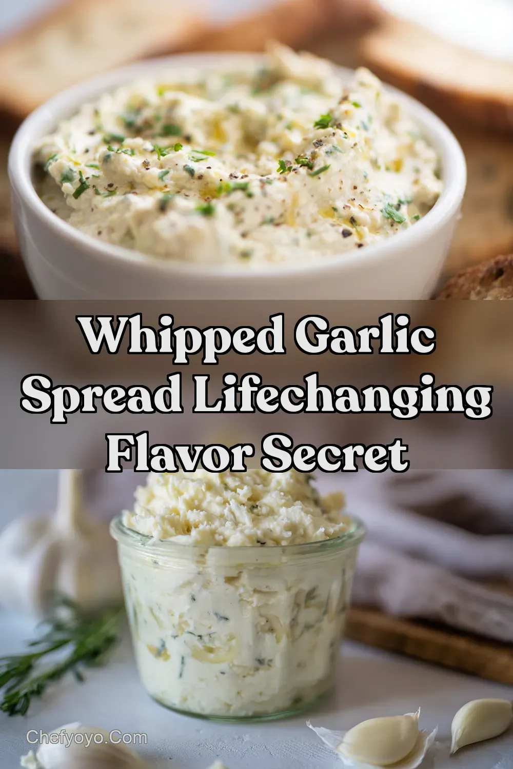 Garlic Spread My Roasted Garlic Herb Dream - ChefYoyo