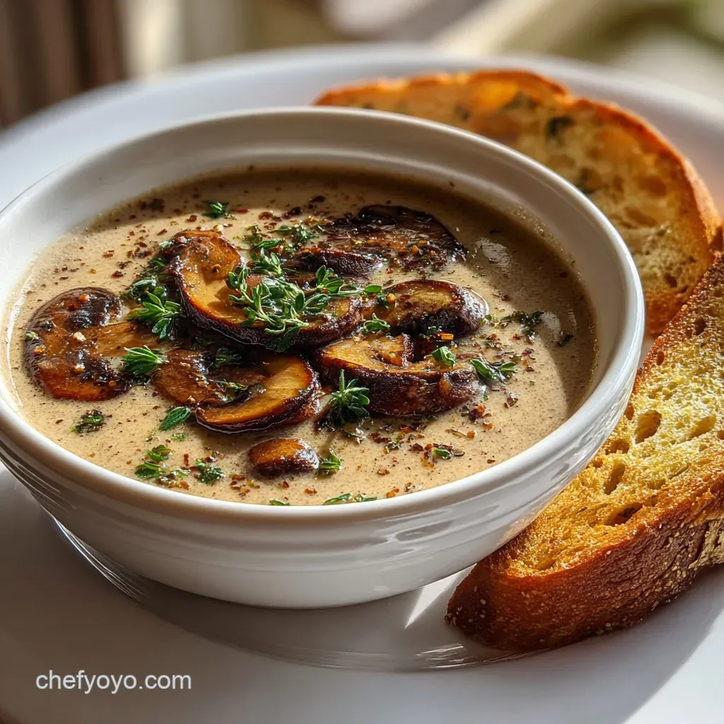 Cream of Mushroom Soup Recipe: Silky & Savory - ChefYoyo