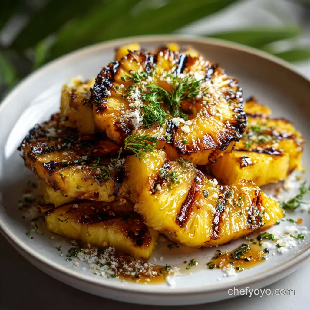 Grilled Pineapple Recipe in 18 Minutes - ChefYoyo