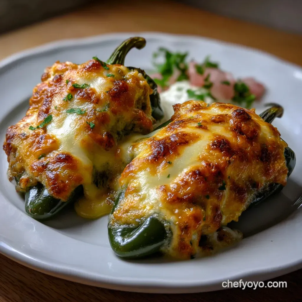 Stuffed Poblano Peppers: Easy, Smoky & Flavorful - ChefYoyo