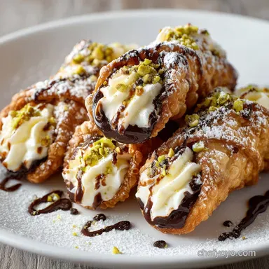 Cannolis Authentic Sicilian Recipe for Crispy Shells and…