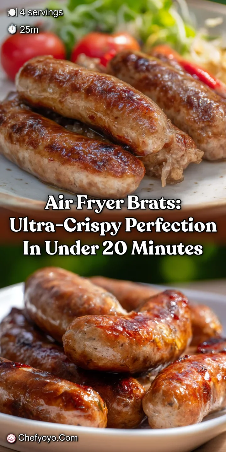 Air Fryer Brats: The Pub Garden Perfection (Quick Juicy)