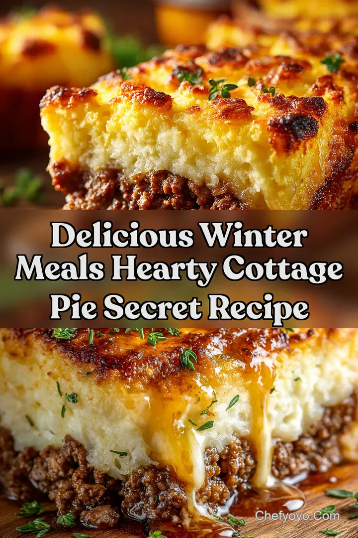 Cosy Winter Meals My Hearty Cottage Pie Recipe - ChefYoyo