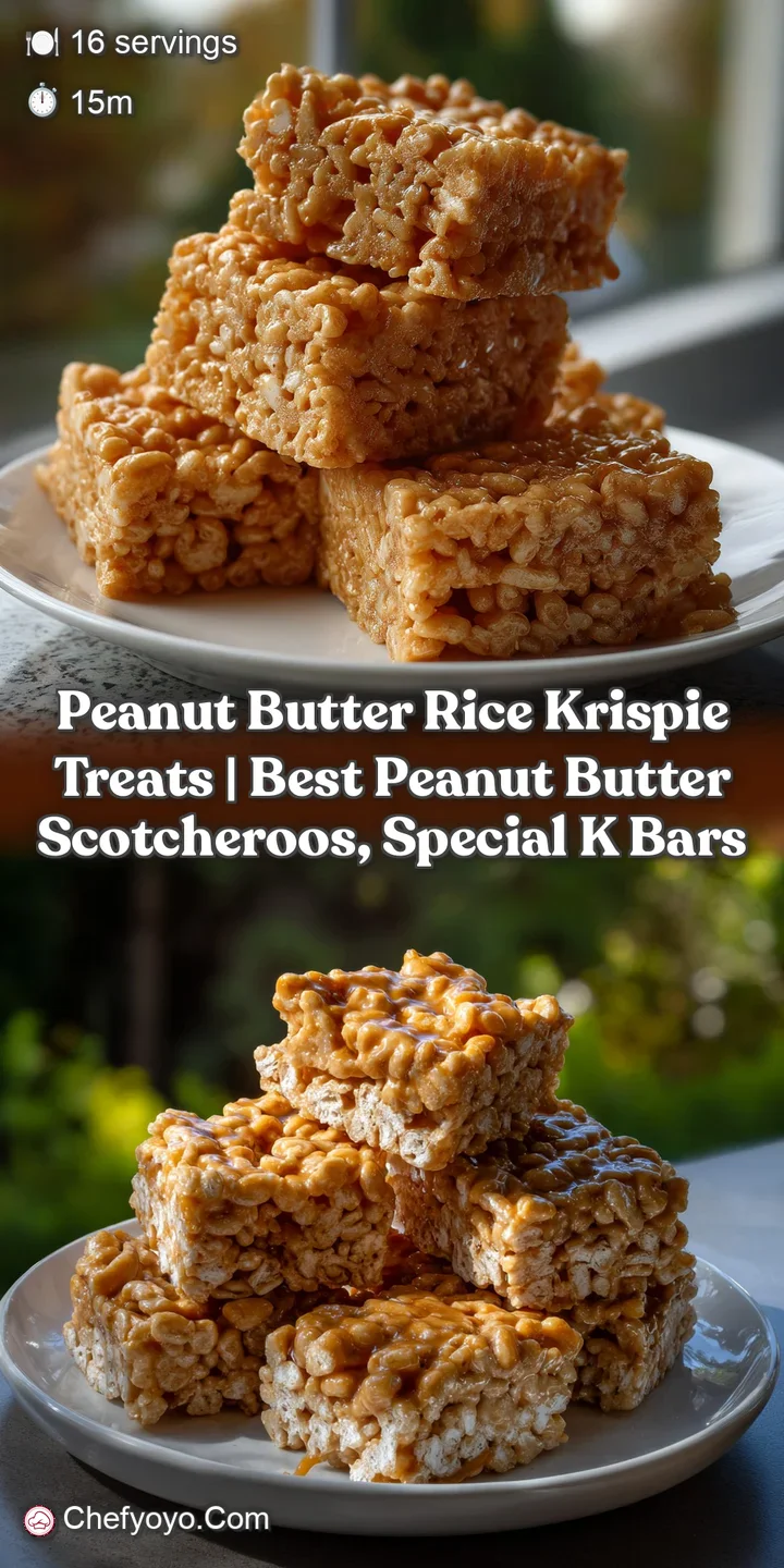 peanut butter rice krispie treats: Stay Soft For Days
