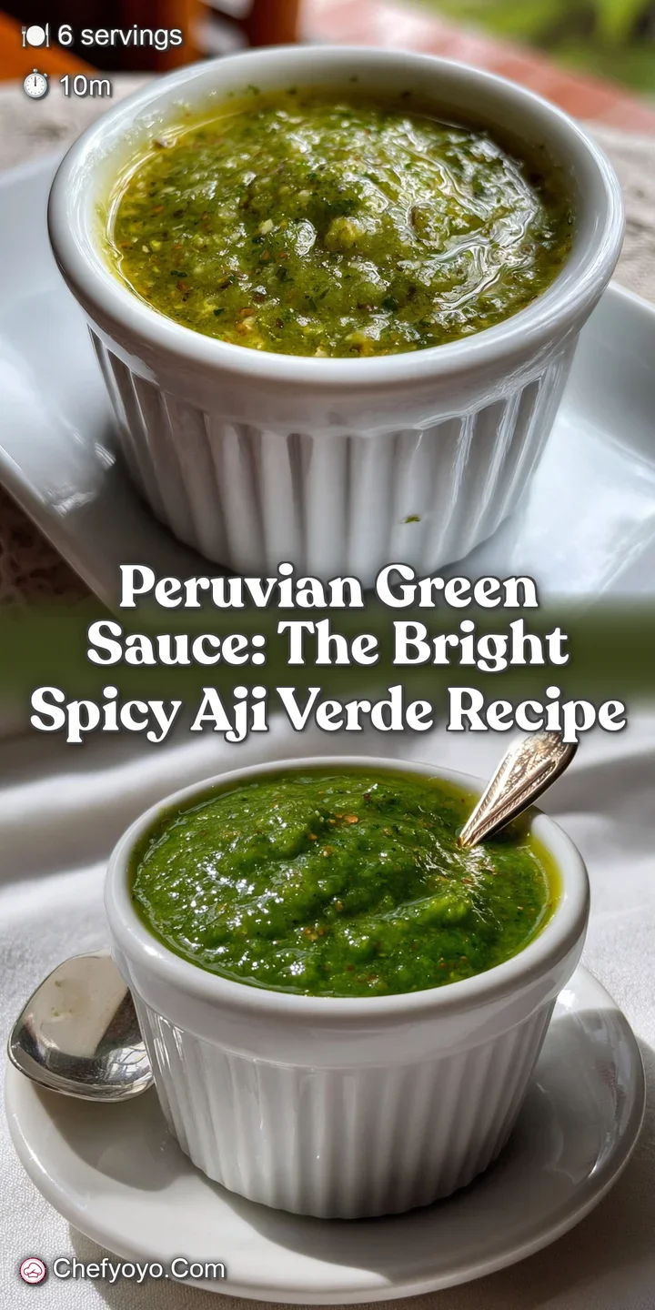 Peruvian Green Sauce: Authentic Aji Verde in 10 Minutes
