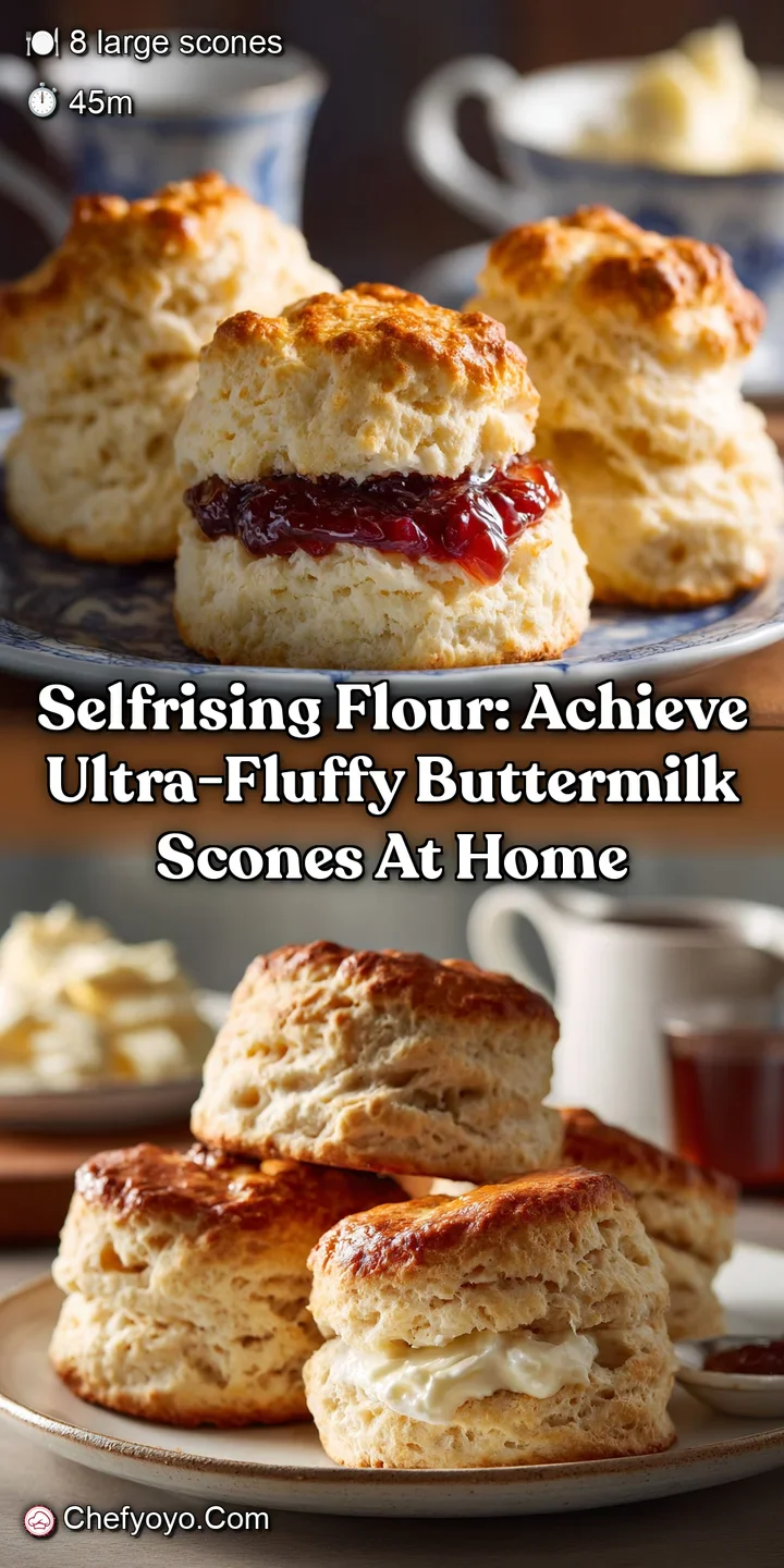 SelfRising Flour: Ultra-Fluffy Buttermilk Scones Recipe