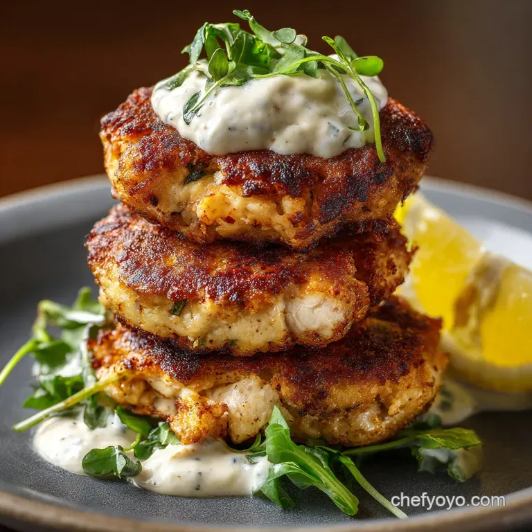 Chicken Cakes: The Ultimate Crispy Recipe with Lemon Aioli